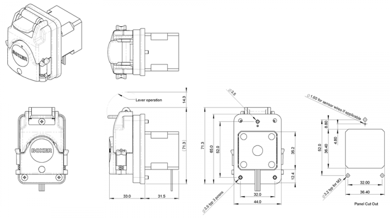 9QX Peristaltic Pump from Boxer